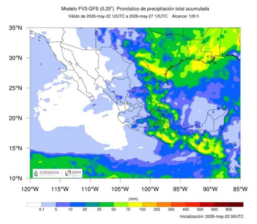 Primera onda tropical en México y estados afectados