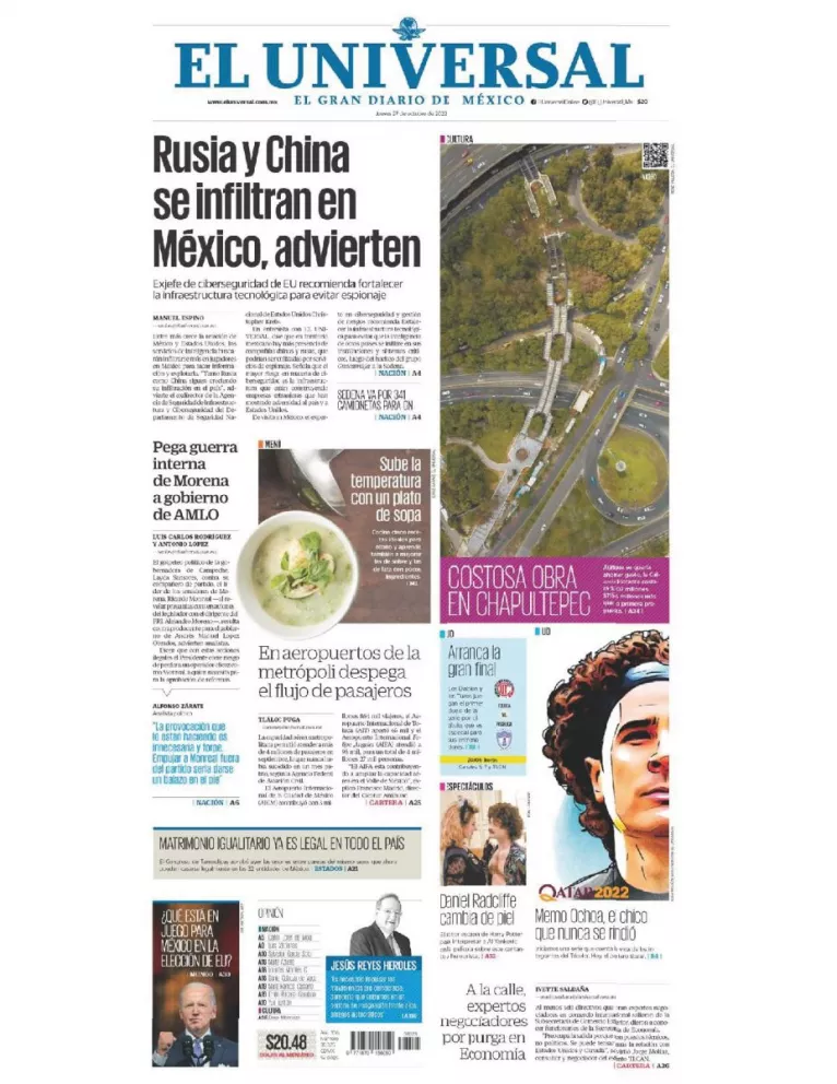 Portadas de los principales diarios nacionales de México | Tus Buenas ...